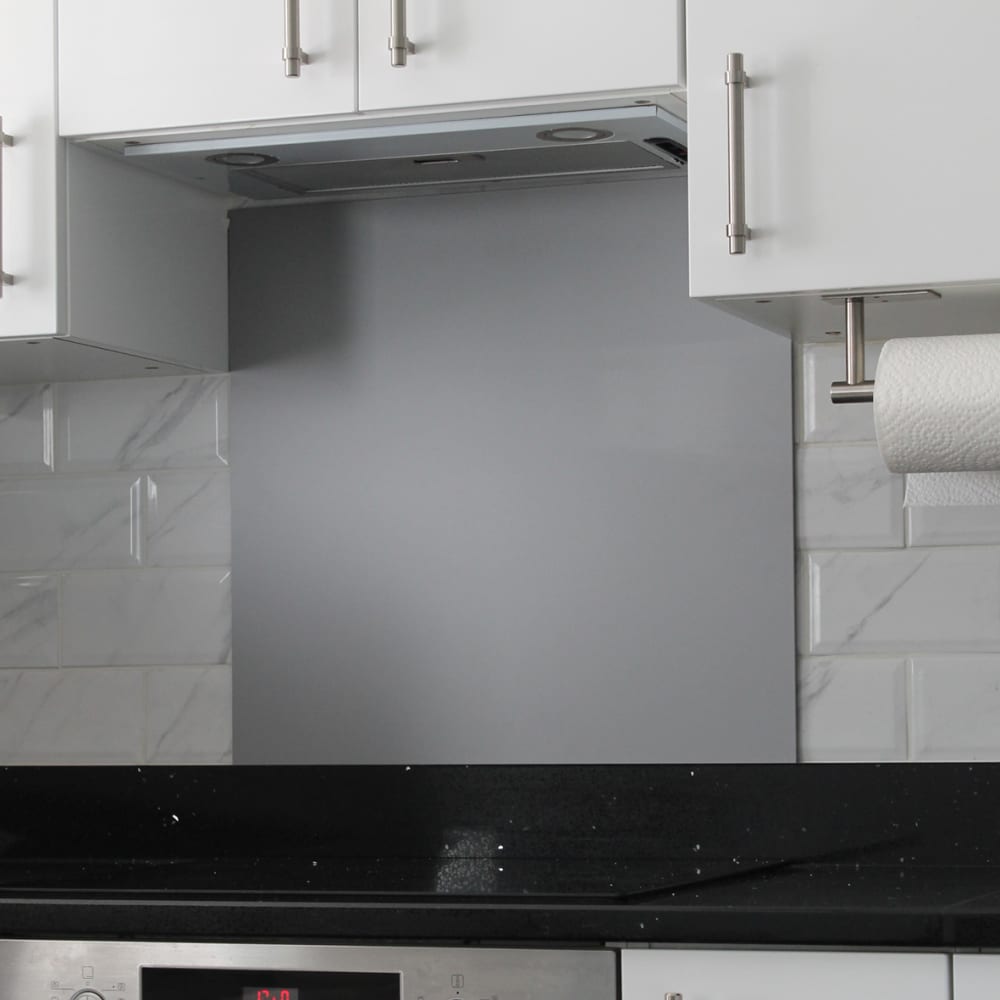 Altro Aluminium Kitchen Splashback - 900 x 750mm - Matt Silver ...