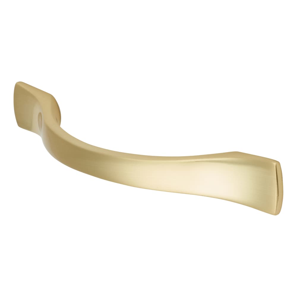 Touchpoint Wave Cabinet Handle - 96mm Centres - Satin Brass ...