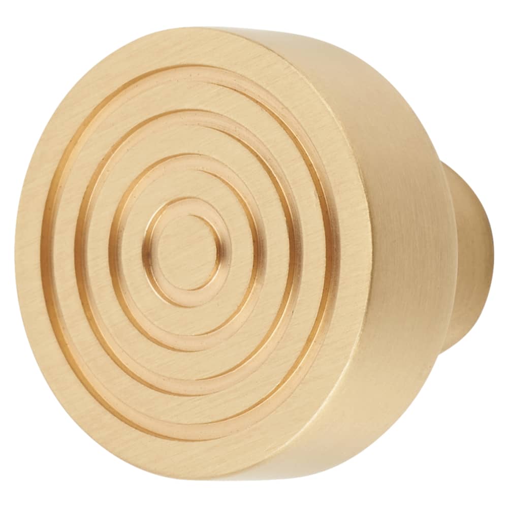 Frelan Hoxton Murray Cabinet Knob - 30mm Diameter - Satin Brass | IronmongeryDirect | Same Day ...
