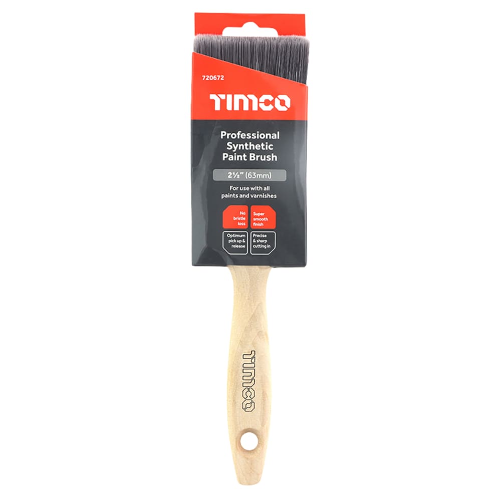 TIMCO Professional Synthetic Paint Brush - 2.5"/63mm Width ...