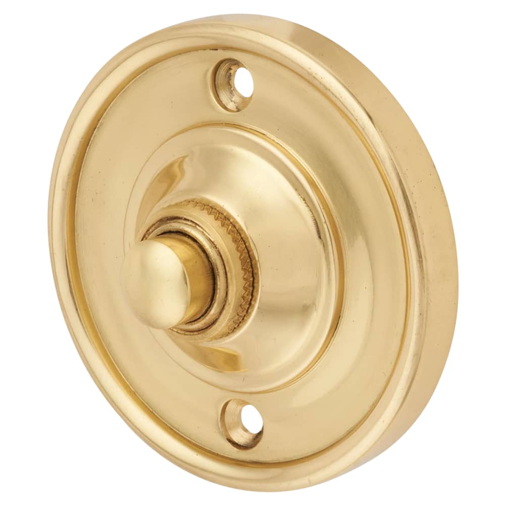 Hampstead Round Bell Push - 65mm Diameter - Polished Brass ...