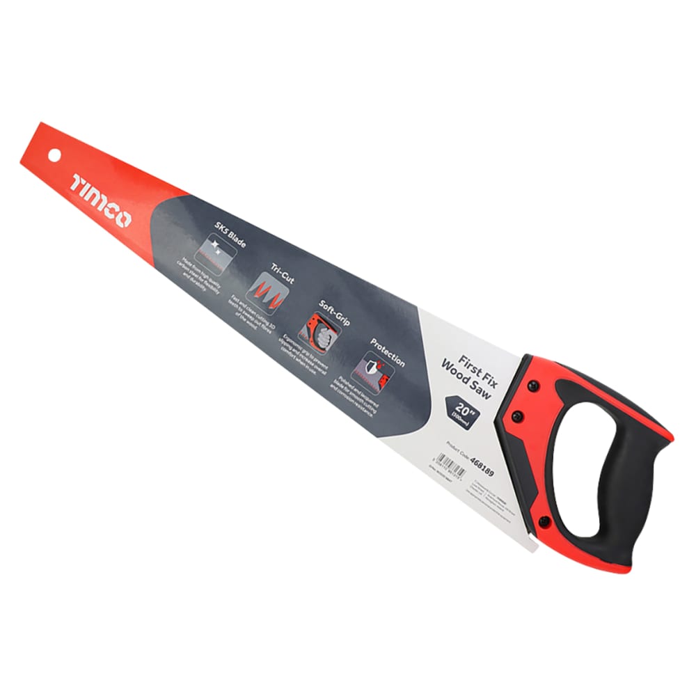 TIMCO First Fix 20"/ 500mm Wood Saw - 7 TPI | IronmongeryDirect | Same ...
