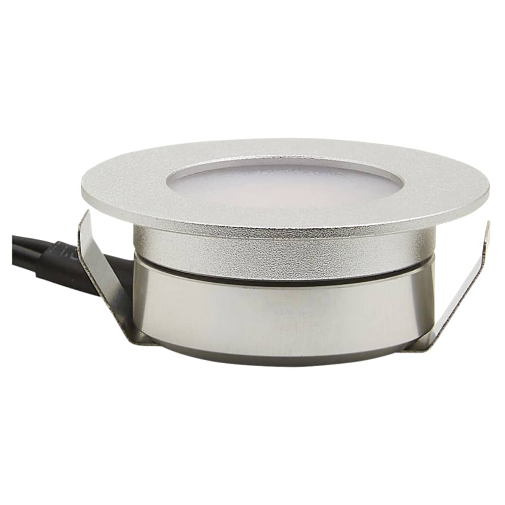 Forum Culina 1.2W LED Round Plinth Light - 3000K Warm White - Satin ...