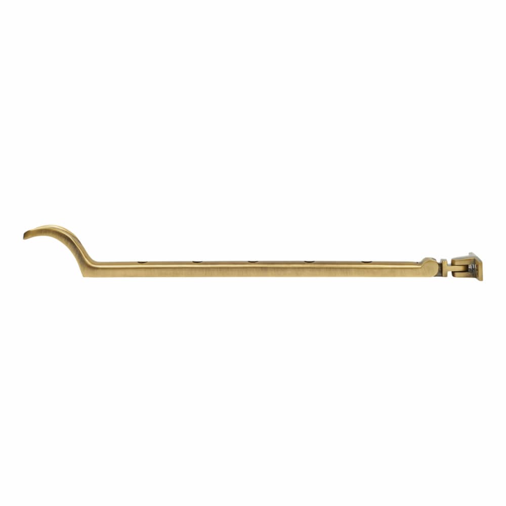 M Marcus Casement Window Stay Spoon End - 300mm/12 inch Antique Brass ...