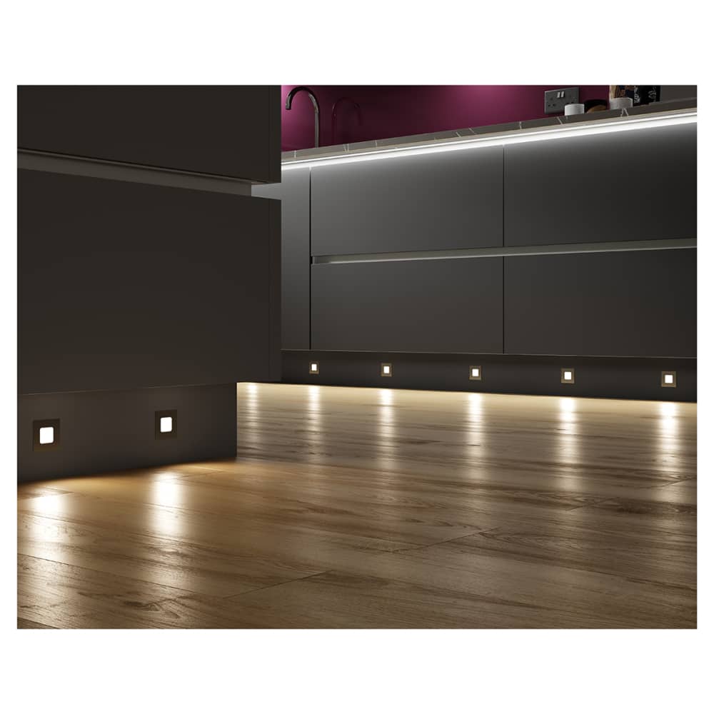 Sensio Luce 0.6W Square LED Plinth Light With Driver - 3000/4000/5000K ...