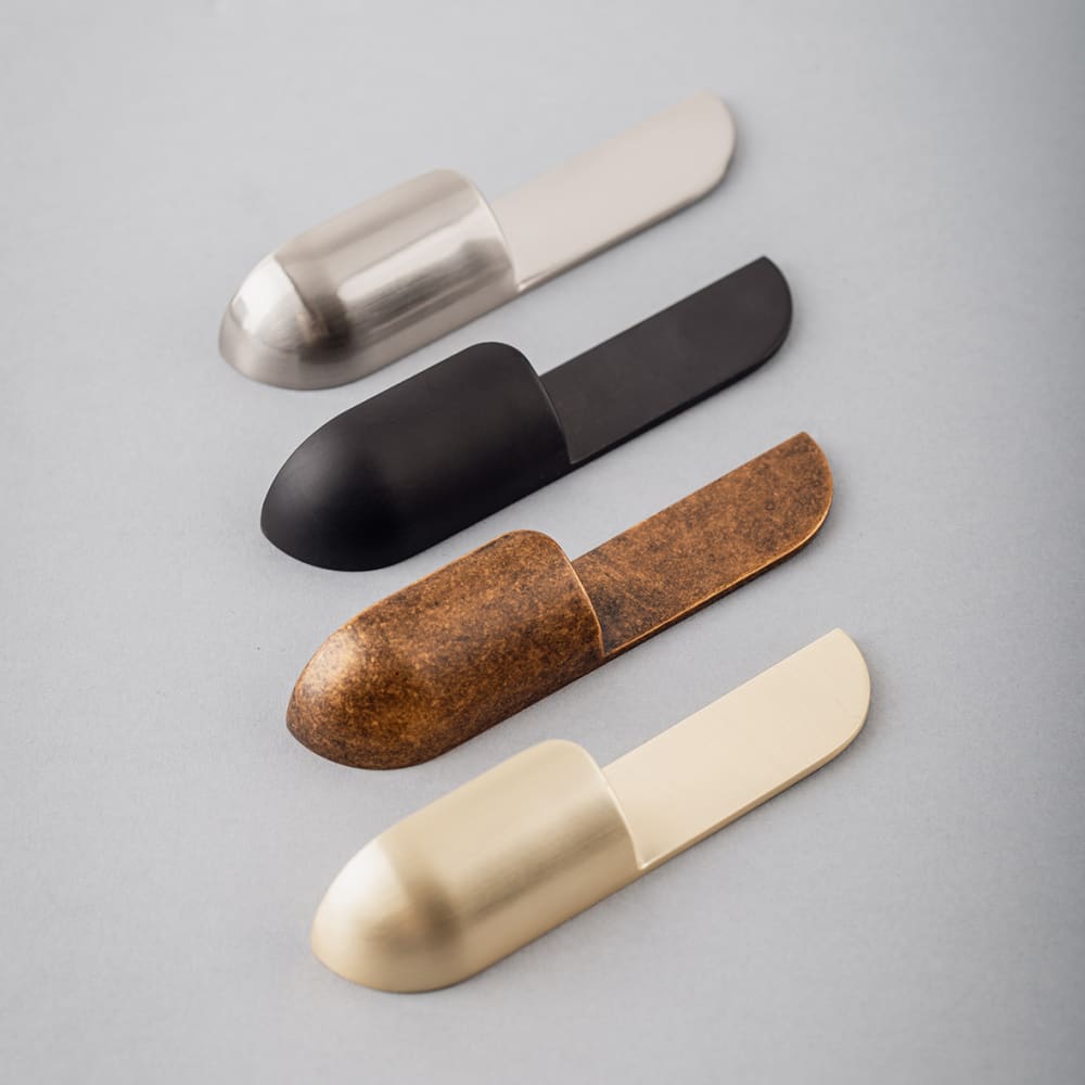 Altro Hyde Cabinet Finger Pull Handle - 32mm Centres - Matt Black ...