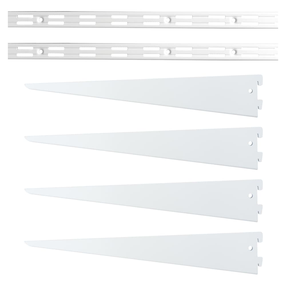 Altro Twin Slot Shelving Kit - 2 x 500mm Uprights & 4 x 470mm Brackets ...