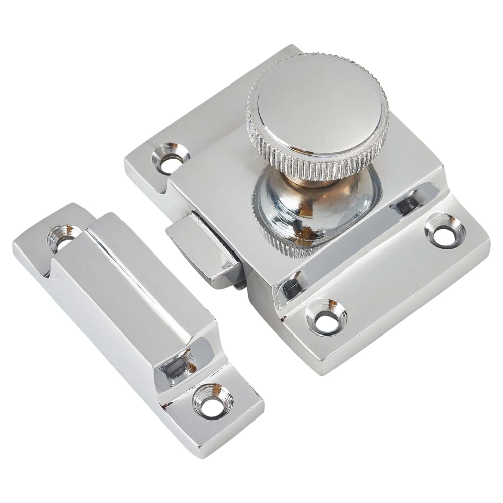 Box Style Cupboard Catch Polished Chrome | IronmongeryDirect | Same Day ...