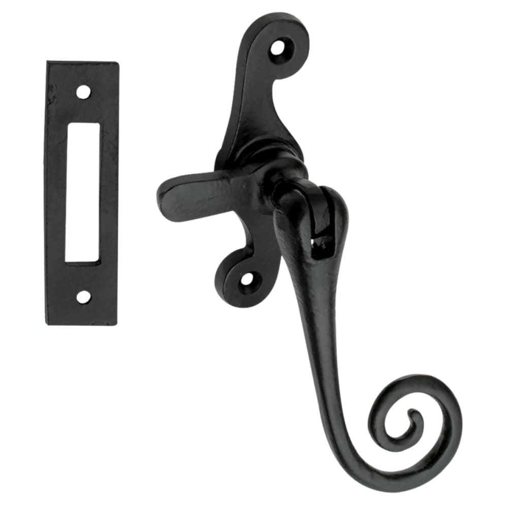 Olde Forge Curly Tail Hook & Plate Window Fastener - Smooth Antique ...
