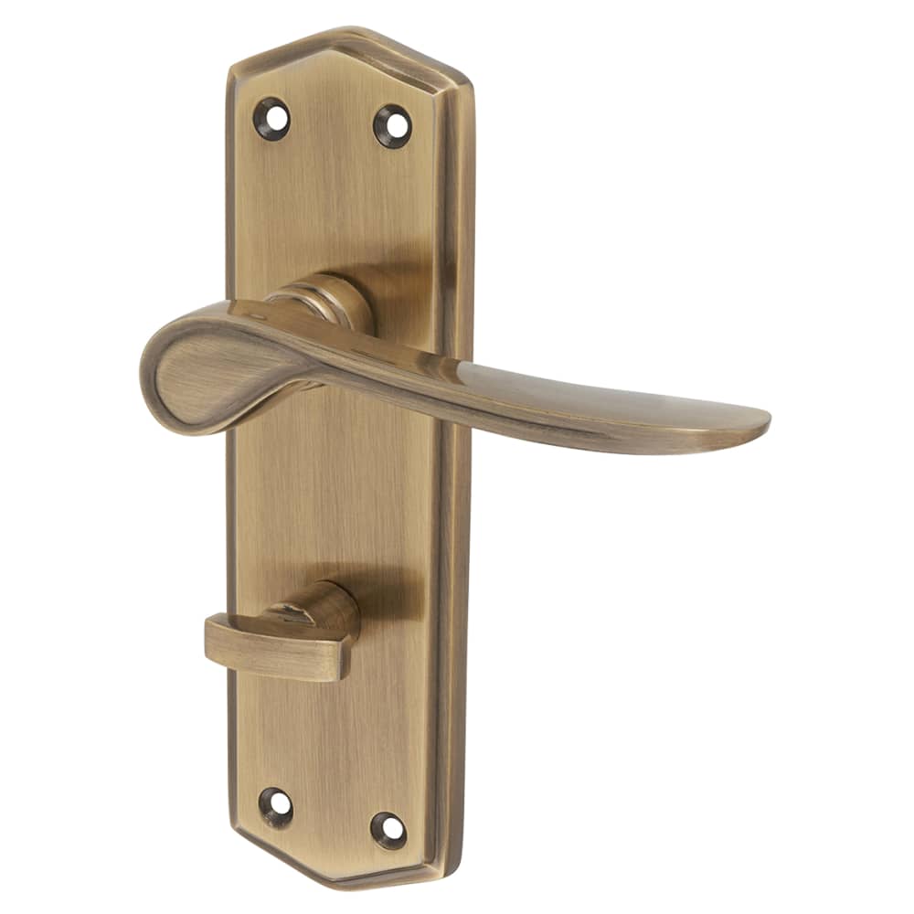 Altro Rome Door Kit - Bathroom lockset - Antique Brass ...