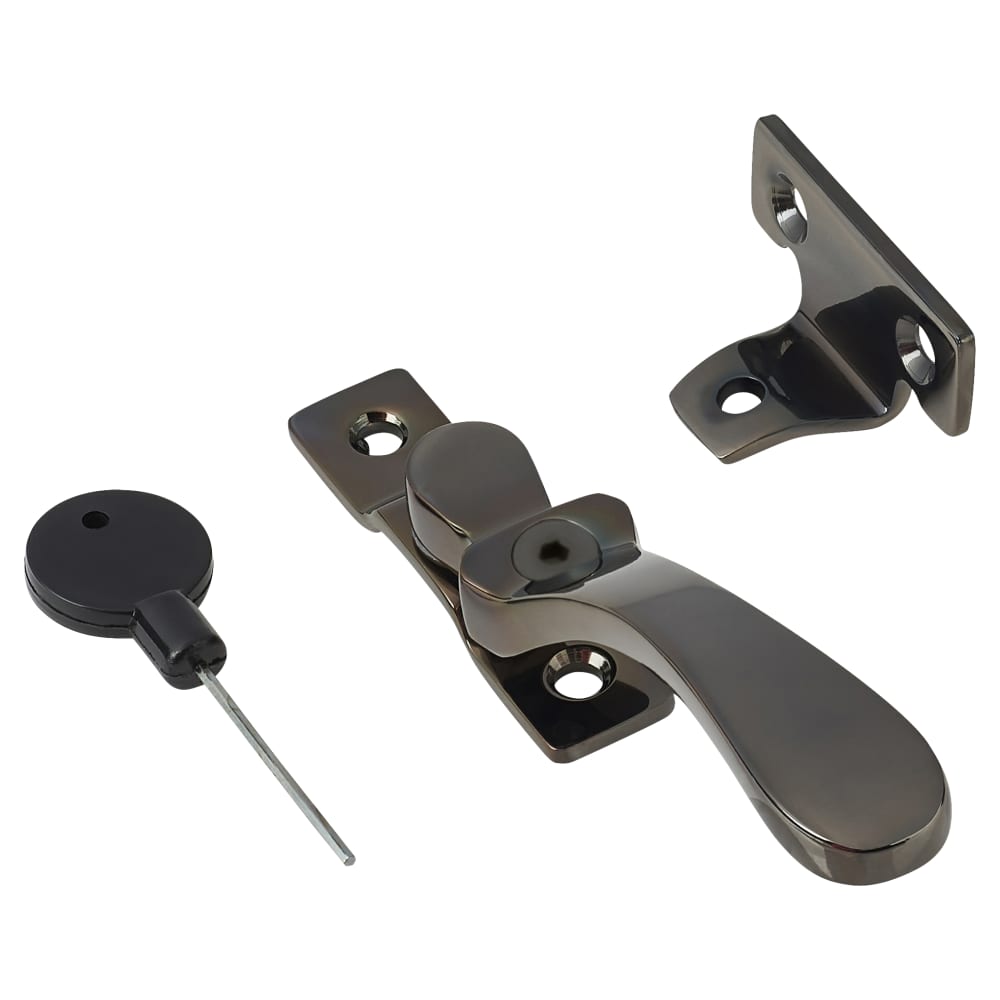 Hampstead Victorian Locking Wedge Fastener - Black Nickel ...