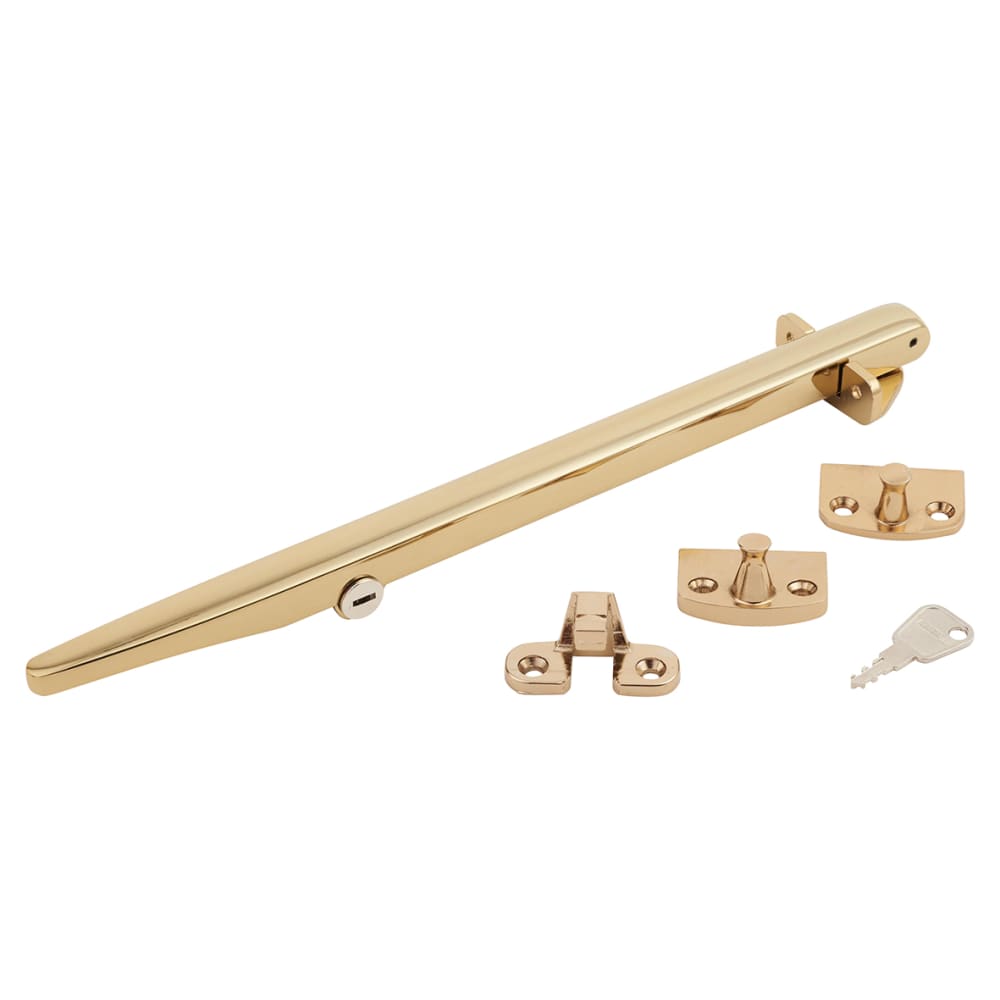 Altro Timber Range Locking Window Stay - 11 Inch /280mm - Gold ...