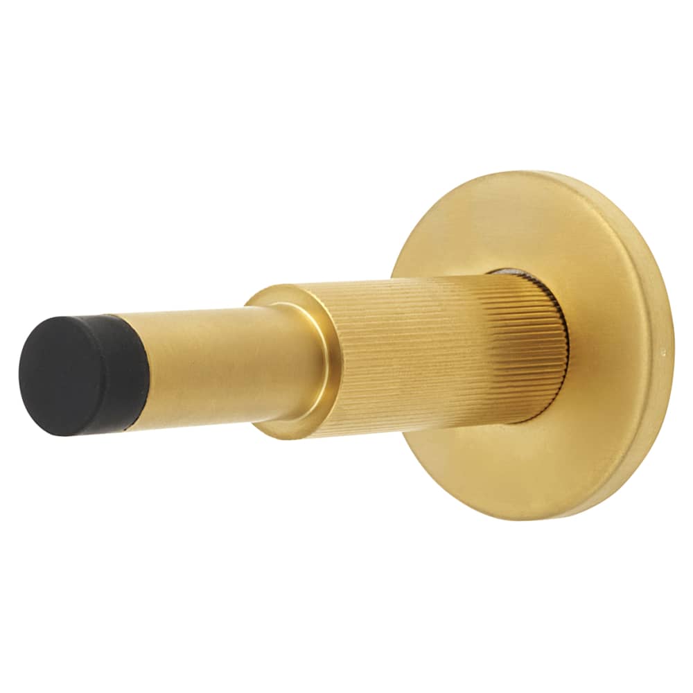 Hampstead Lines Projection Door Stop - 100mm Projection - PVD Satin ...
