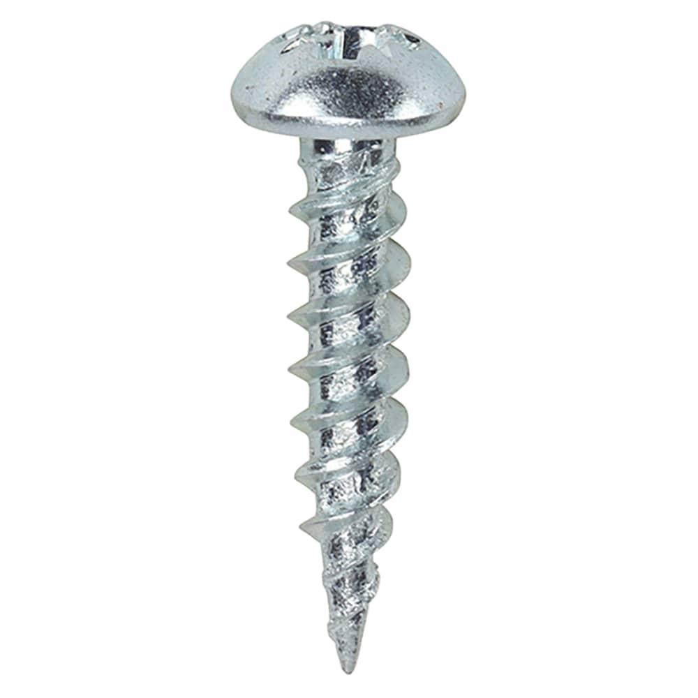 TIMco Round Head Twin Thread Pozi Screw - 6 x 5/8 Inch - Pack 200 ...