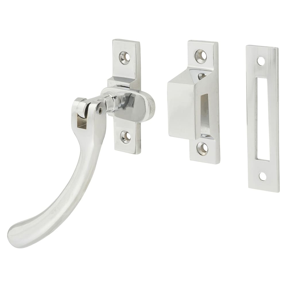 Hampstead Bulb End Hook & Plate Window Fastener - Polished Chrome ...