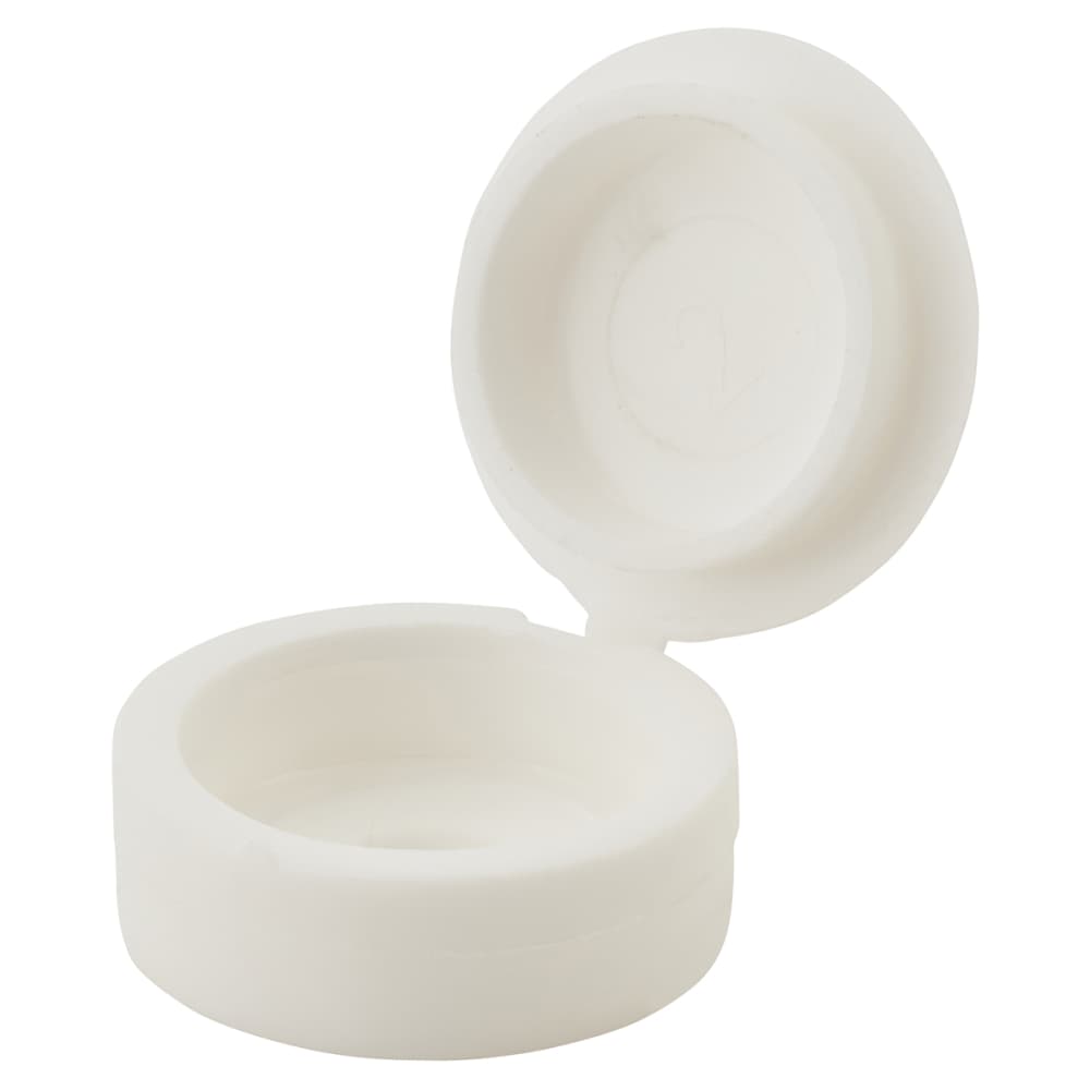 TIMCO Hinged Screw Cup and Cover - 13mm Diameter - White - Pack of 100 ...