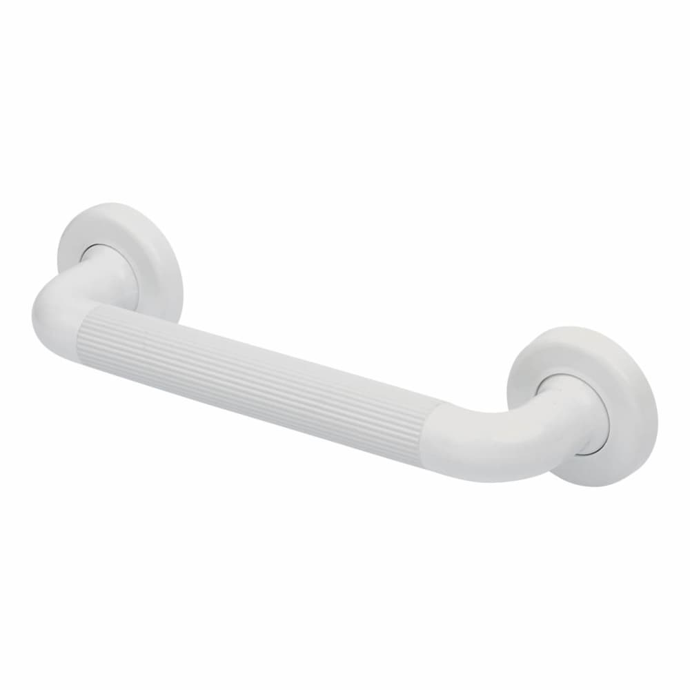 White Plastic Fluted Grab Rail 300mm Length 36mm Diameter ...