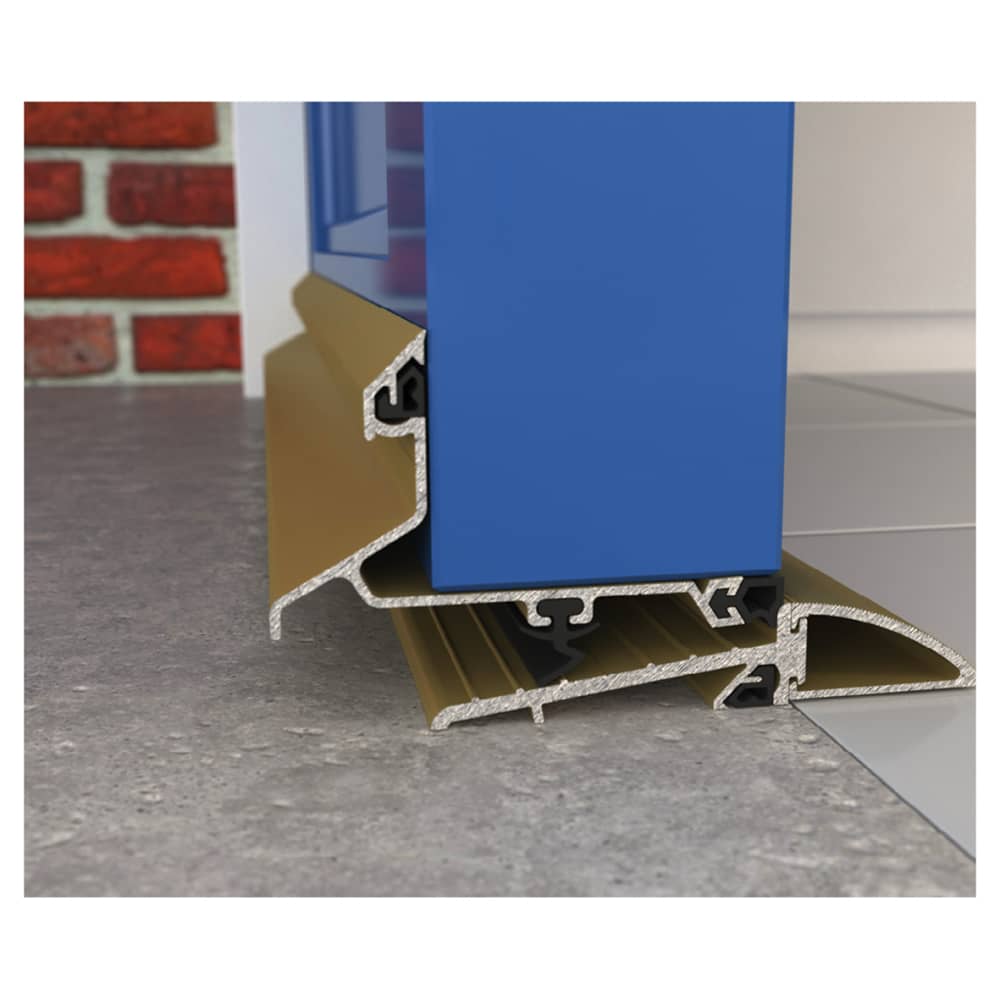 Outward Opening Threshold & Weatherbar Kit 914mm Gold Exitex OUM ...