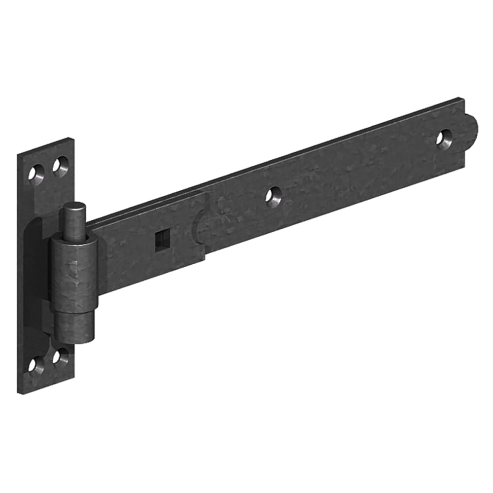 GateMate Medium Duty Hook & Band Gate Hinge - 600 x 30mm - Epoxy Black ...