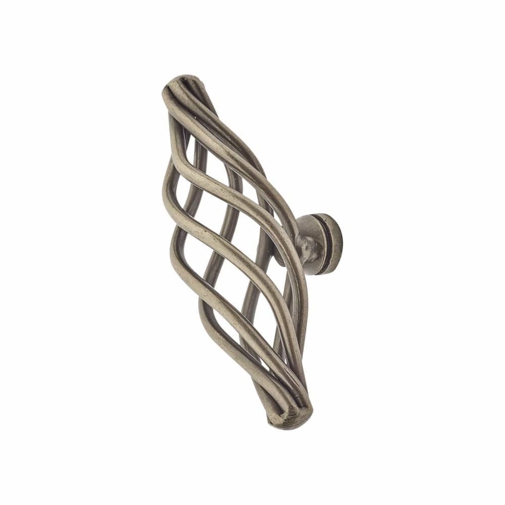 Olde Forge Cage Oval Cabinet Knob - 51mm - Polished Steel ...