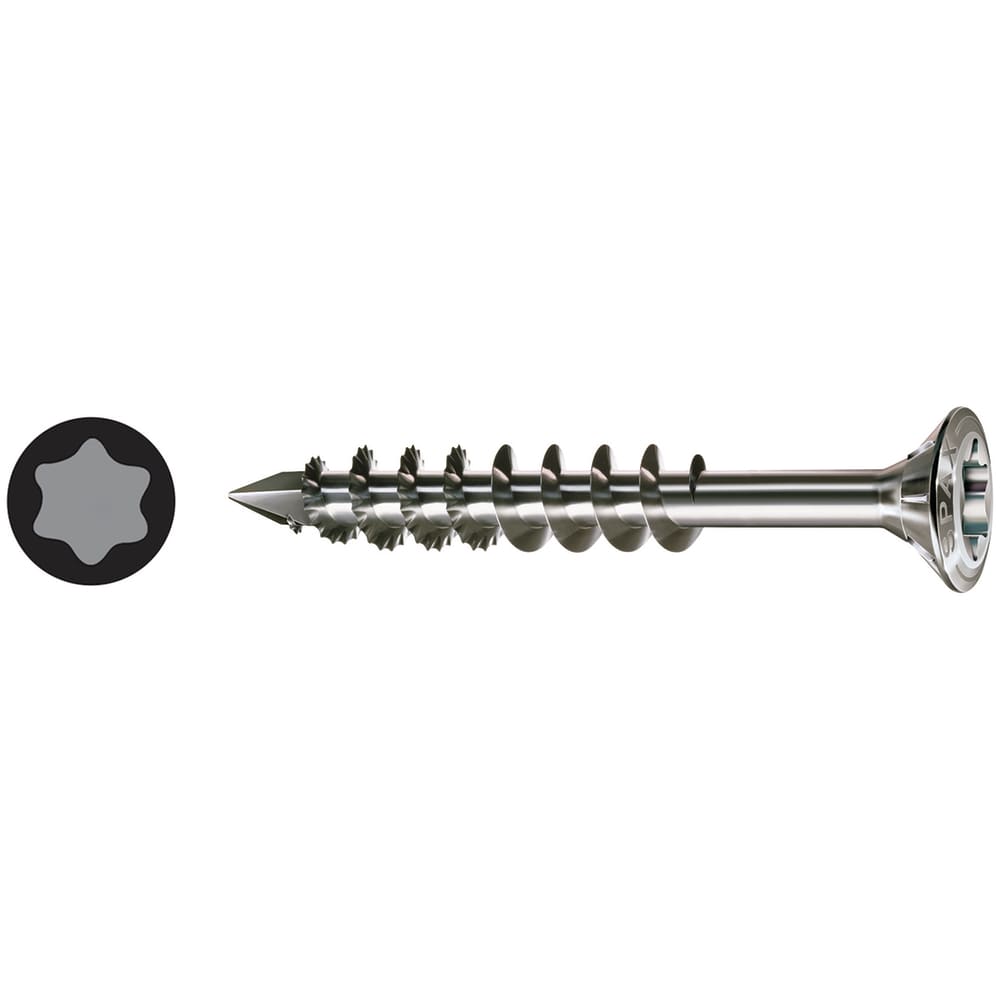Spax Facade Screws with Cut Point - 4.5 x 50mm - Stainless Steel - Pack ...