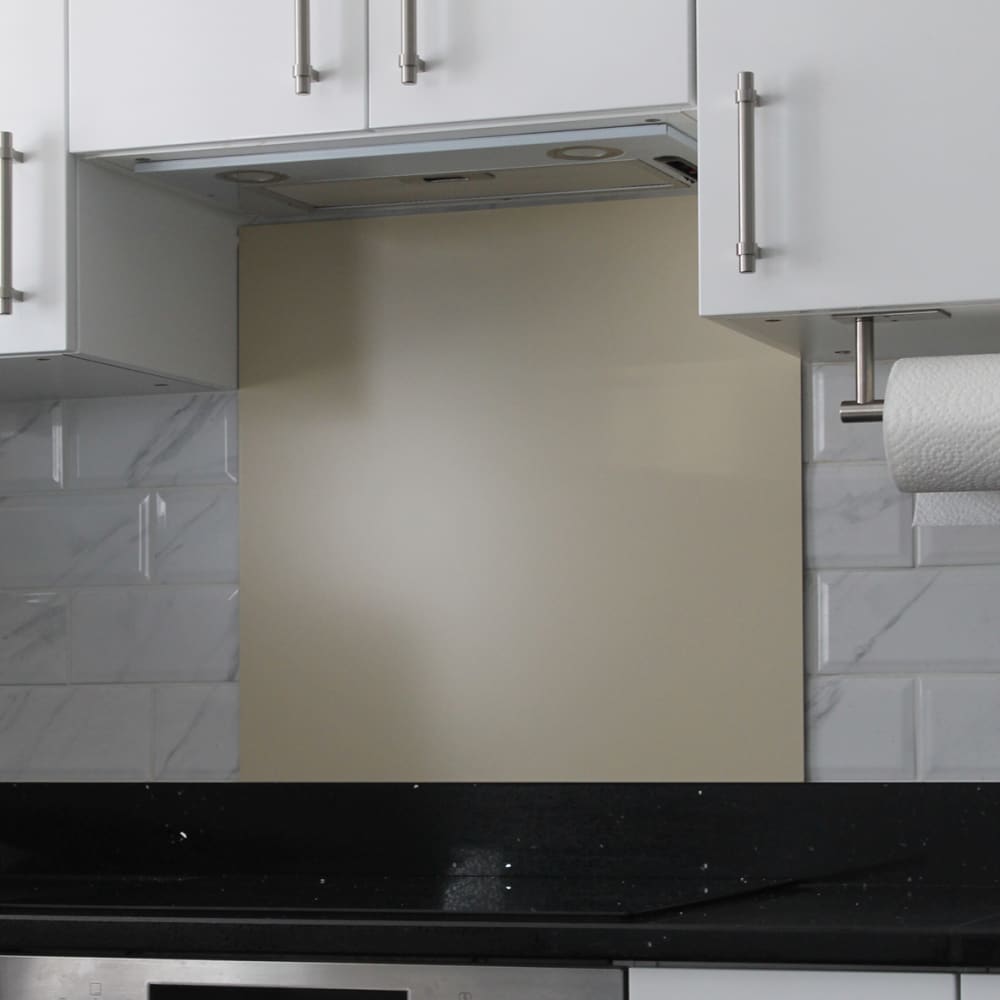 Altro Aluminium Kitchen Splashback - 900 x 750mm - Matt Light Ivory ...