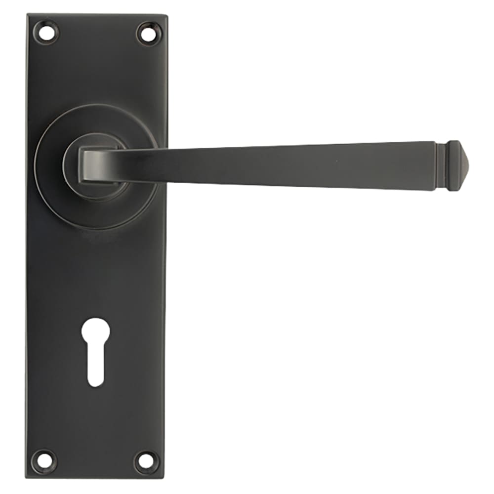 From The Anvil Avon Lock Door Handle - Keyhole - 152 x 48mm - Aged ...