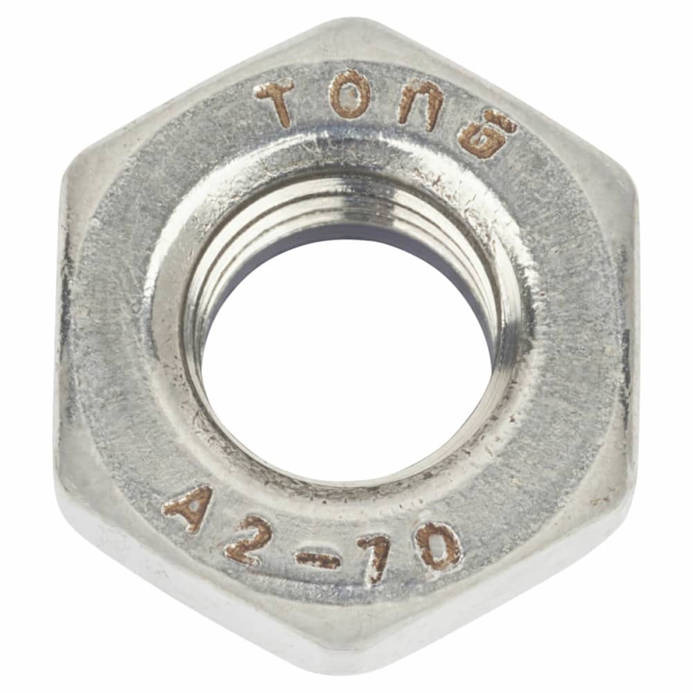 TIMco Nylon Insert Hex Nut - Type T - M12 - A2 Stainless Steel - Pack 5 ...