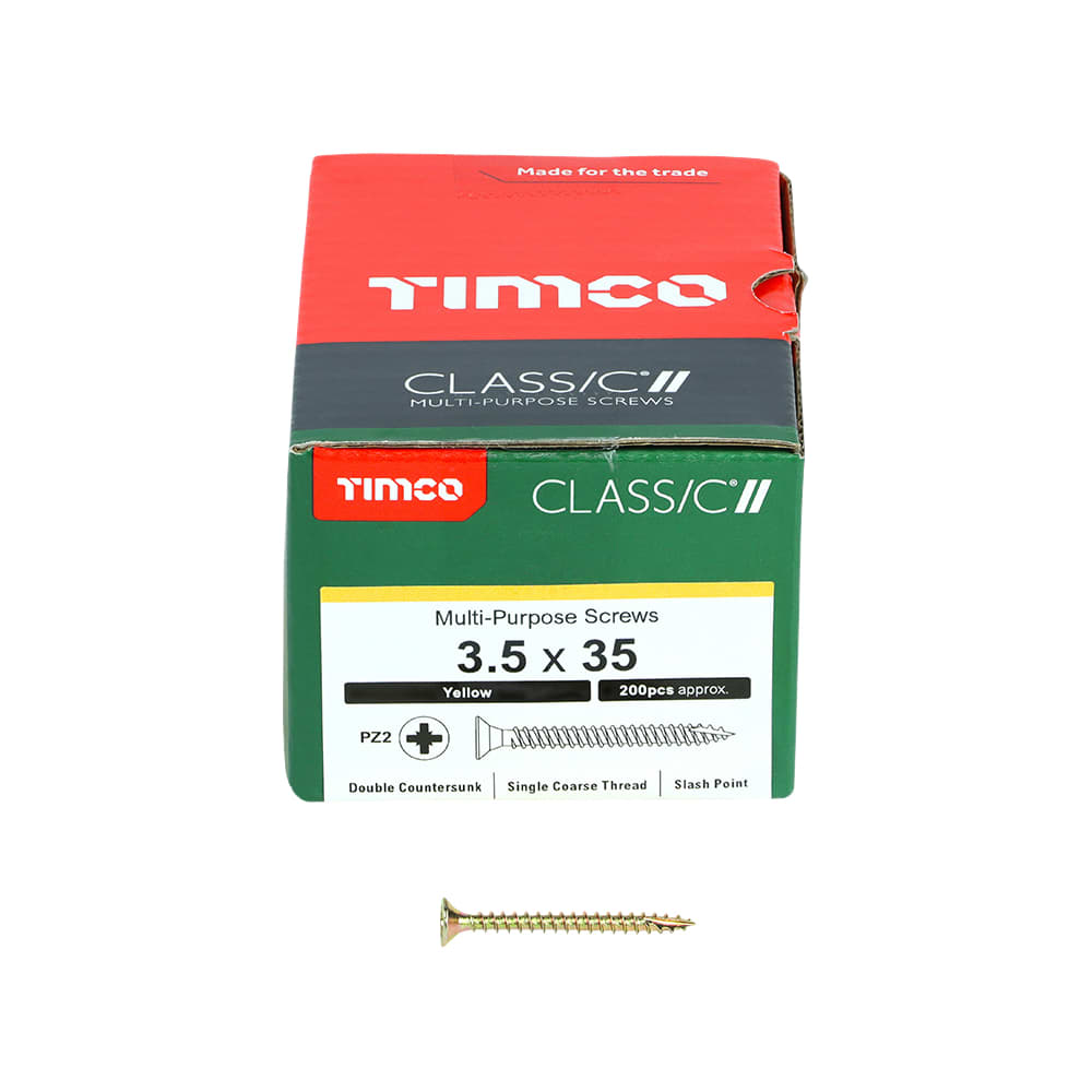 TIMCO Classic Woodscrew - 3.5 x 35mm - Pack of 200 | IronmongeryDirect ...