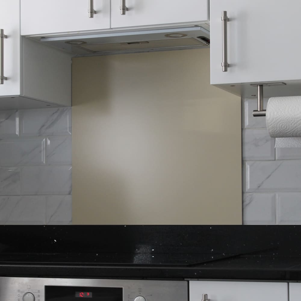 Altro Aluminium Kitchen Splashback - 600 x 750mm - Matt Light Ivory ...