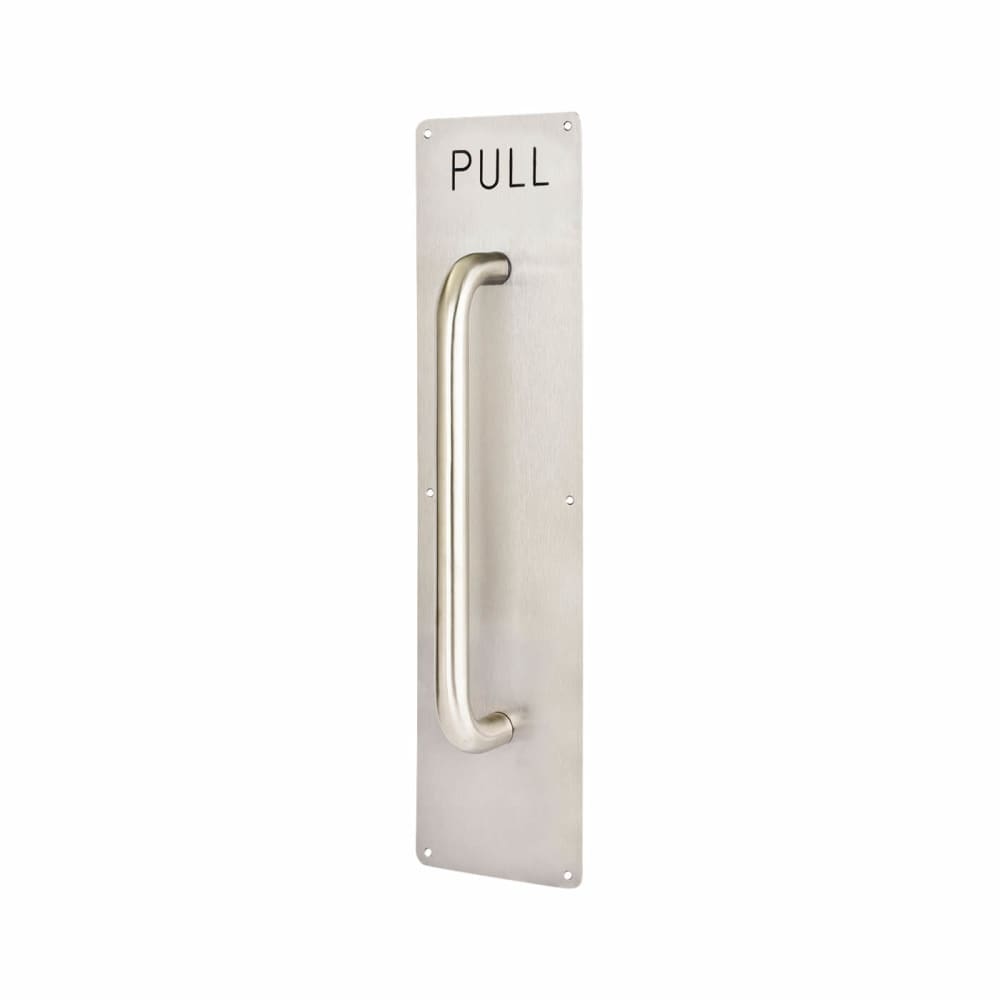 Altro Pull Handle on Plate - 500 x 125mm - Satin Stainless Steel ...