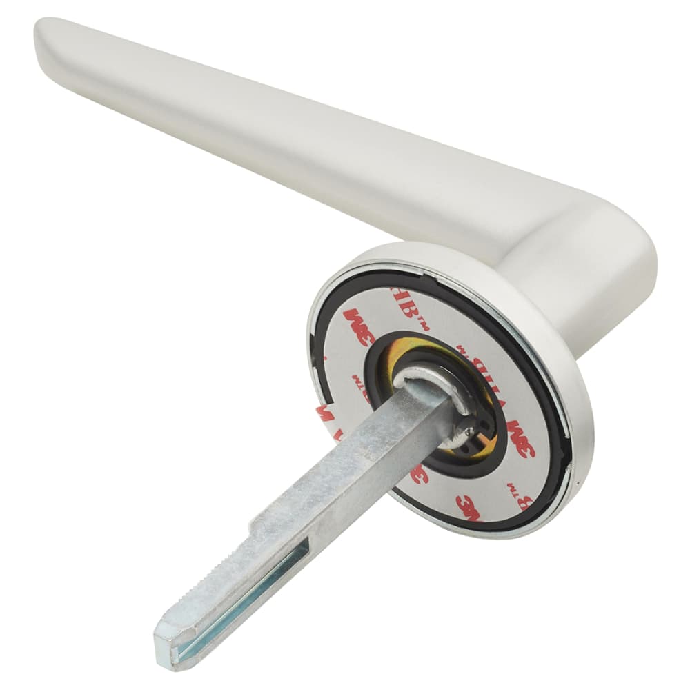 Urfic Easy Click Neptune Lever Door Handle on Rose - Satin Aluminium ...