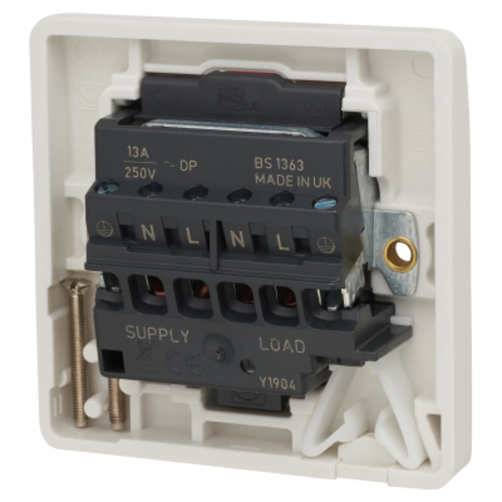 MK Logic Plus 13A 1 Gang DP Switched Fused Spur & Base Flex Outlet with ... MK Logic Plus 13A 1 Gang DP Switched Fused Spur & Base Flex Outlet with ...