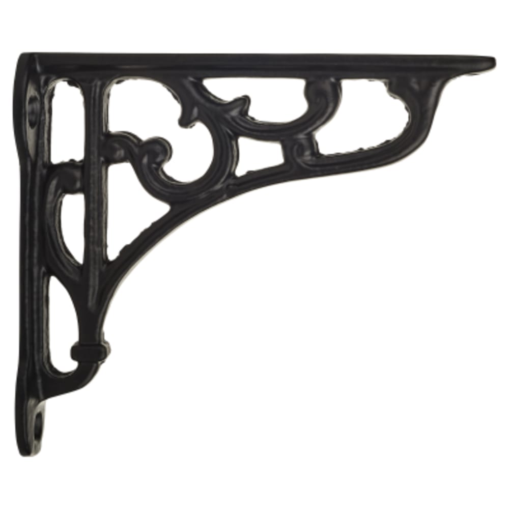 Olde Forge Scroll Shelf Bracket - 100 x 90mm - Black ...