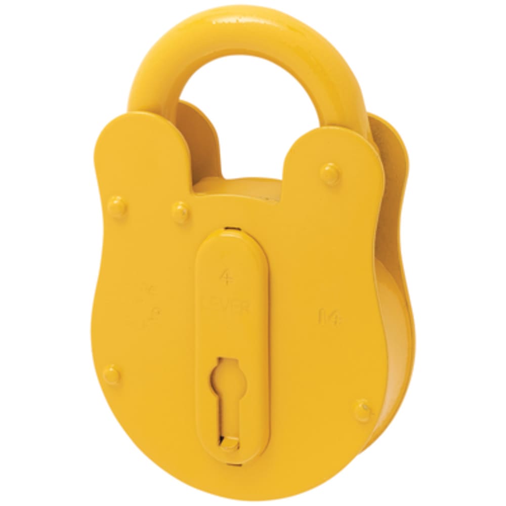FB14 Padlock - 63mm - Yellow | IronmongeryDirect | Same Day Despatch