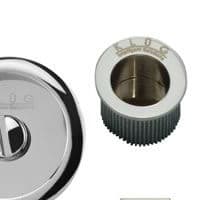 KLUG Round Flush Privacy Set with Bolt - Polished Chrome ...