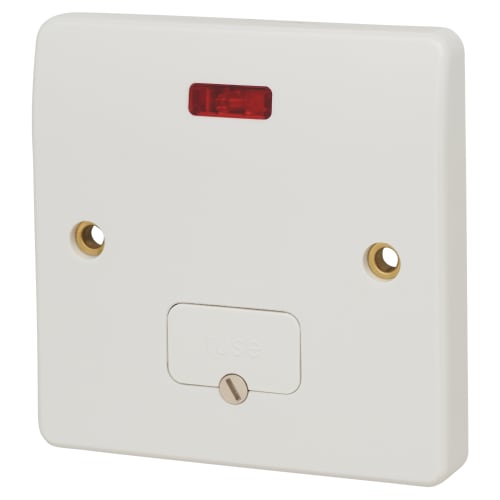 MK Logic Plus 13A 1 Gang Fused Spur with Neon and Base Flex Outlet ... MK Logic Plus 13A 1 Gang Fused Spur with Neon and Base Flex Outlet ...