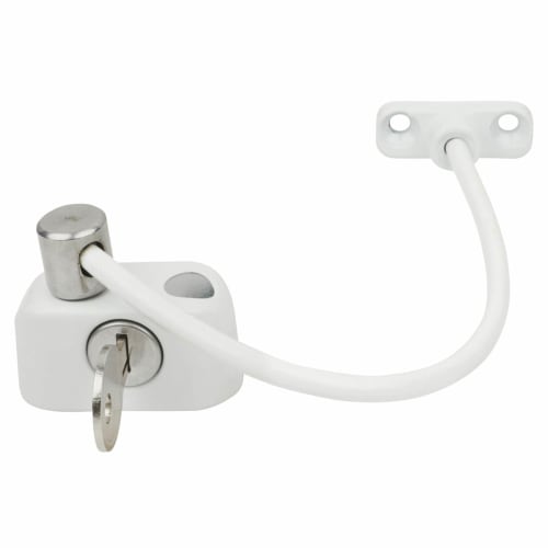 Cable Window Restrictor - White | IronmongeryDirect | Same Day Despatch