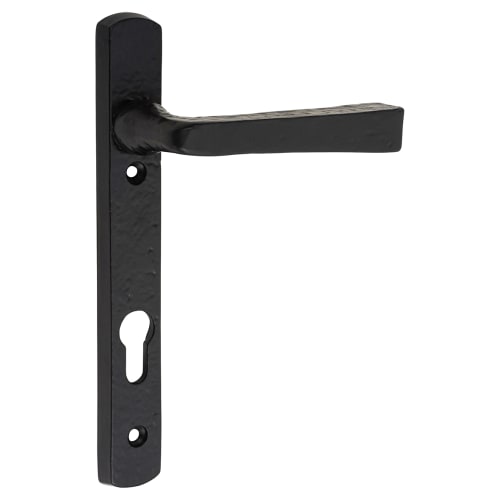 Olde Forge uPVC Multipoint Door Handle - 92mm c/c - Antique Black Iron ...