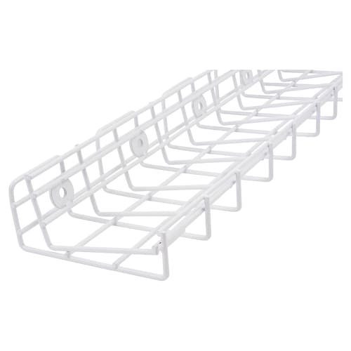 Altro Wire Basket Cable Tray - 130 x 58 x 400mm - White ...