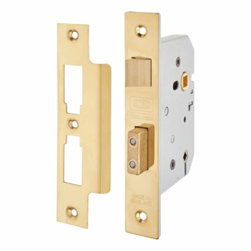 UNION 2226 Bathroom Lock - 65mm Case - 44.5mm Backset - Polished Brass ...
