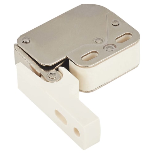 Mini Roller Tip Touch Latch - 48 x 27 x 10mm - Nickel Plated - Pack of ...