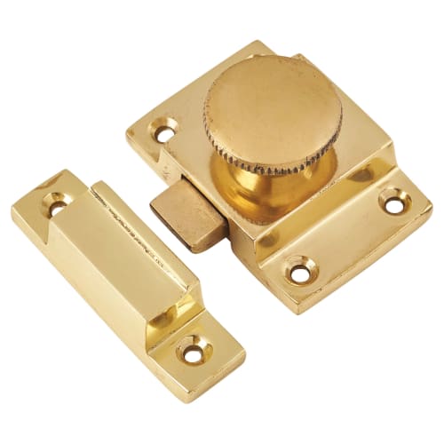 Box Style Cupboard Catch - 57 x 38 x 28mm - Polished Brass ...