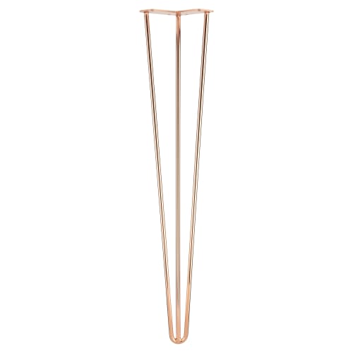 Rothley Hairpin Leg - 3 Pin - 710mm - Polished Copper ...