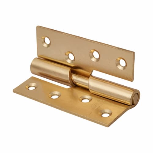 Rising Butt Door Hinge - 102 x 76 x 2mm - Left Hand - Electro Brass ...
