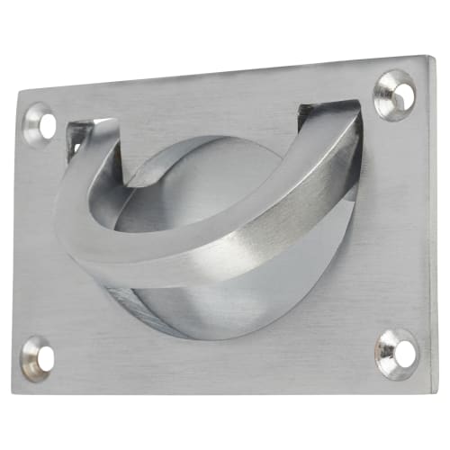 Altro Flush Chest Drawer Cabinet Pull Handle - 45 x 75mm - Satin Chrome ...