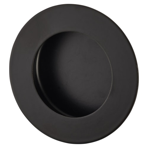 Altro Circular Flush Cabinet Handle - 65mm Diameter - Matt Black ...