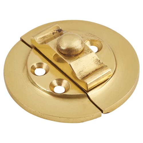 Round Butterfly Catch - 38mm Diameter - Polished Brass ...