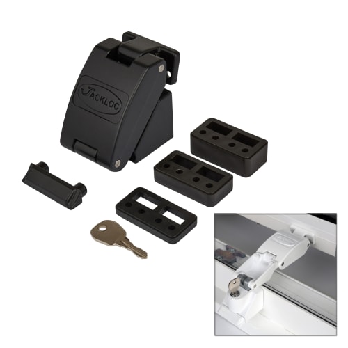 Jackloc Titan Lockable Window Restrictor with Folding Key - Black ...