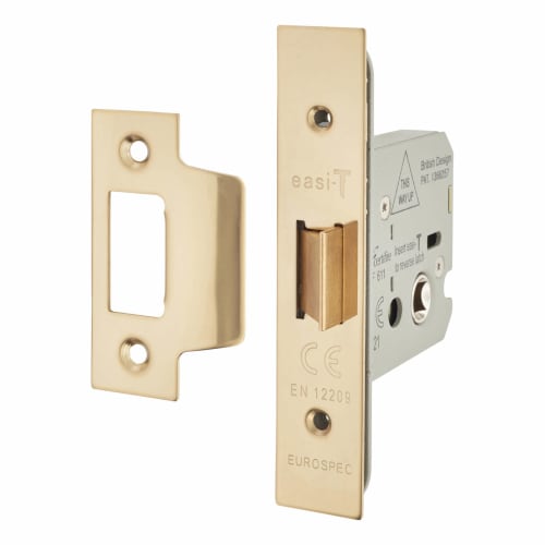 Hampstead Heavy Duty Flat Latch - 66mm Case - 44mm Backset - PVD Brass ...
